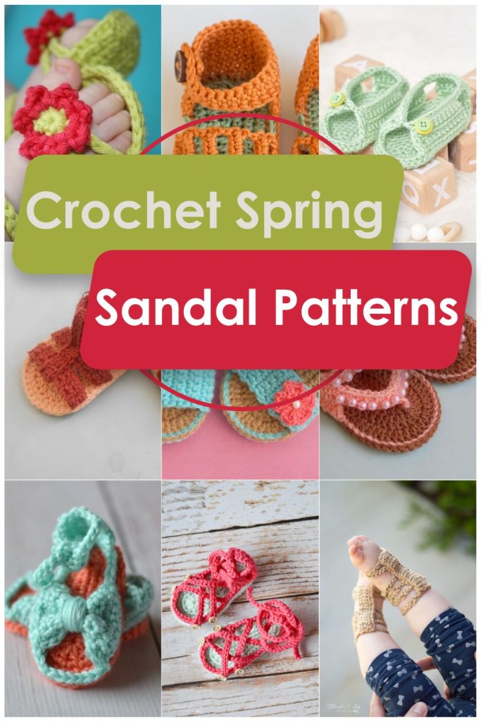14 Free Crochet Spring Sandal Patterns - All Crafts