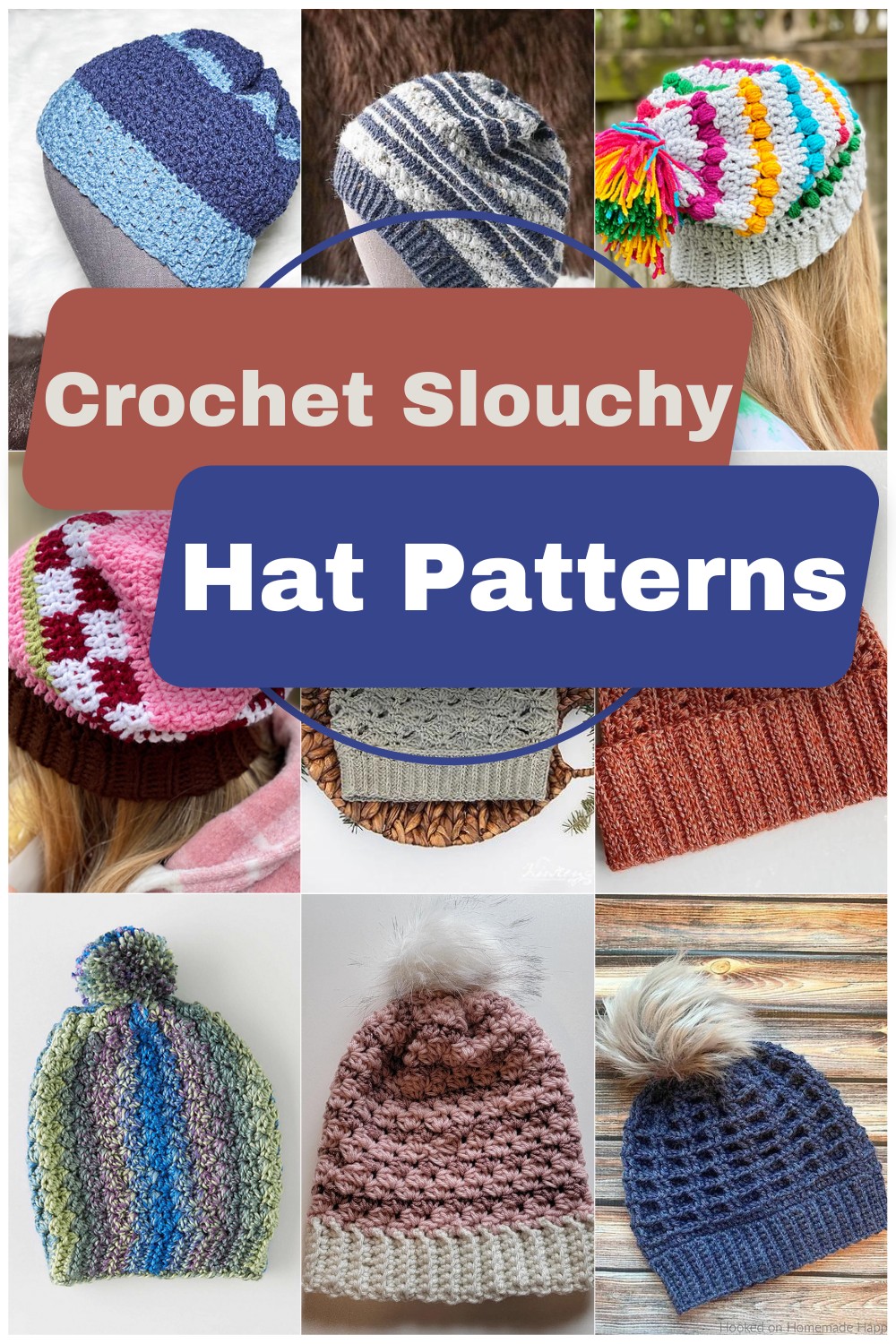 20 Free Crochet Slouchy Hat Patterns In Different Colors - The Crafts