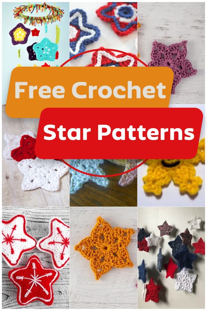 8 Free Crochet Star Patterns - All Crafts