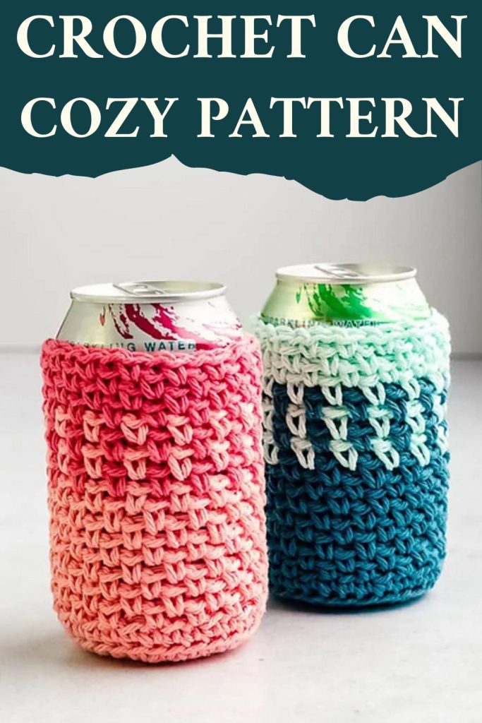 20 Cozy Looking Softer Free Crochet Can Cozy Patterns - All Crafts