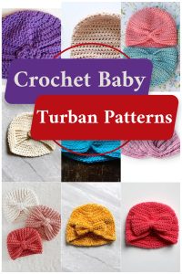 10 Free Crochet Baby Turban Patterns In Different Colors And Textures ...