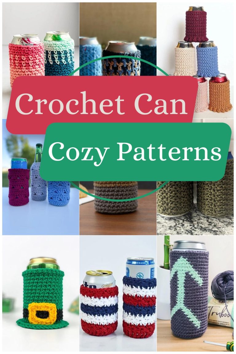 20 Cozy Looking Softer Free Crochet Can Cozy Patterns - All Crafts