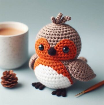 Crochet European Robin Amigurumi Idea - All Crafts