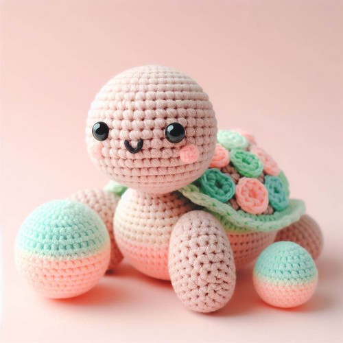 Crochet Pastel turtle Amigurumi Idea - All Crafts