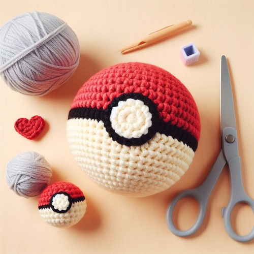 Crochet Pokeball Amigurumi Idea - All Crafts