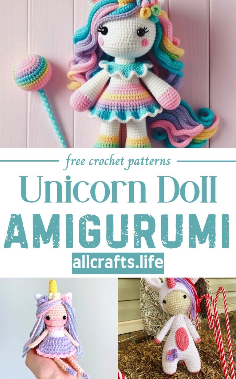 Cute & Colorful Crochet Unicorn Amigurumi Doll Patterns - All Crafts
