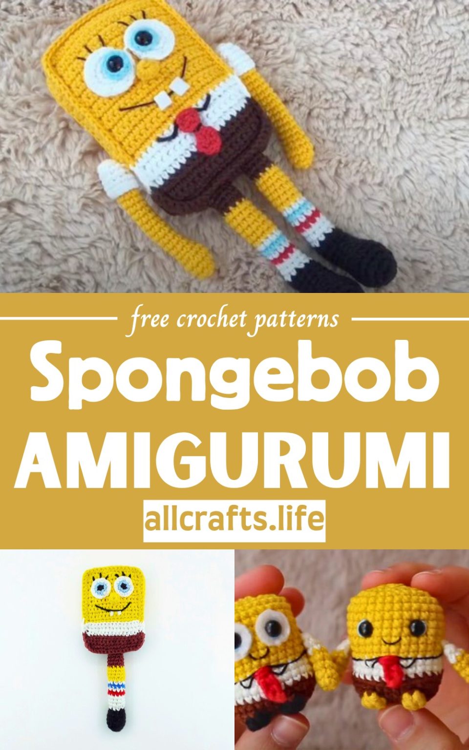 Cute Crochet Spongebob Amigurumi Patterns Free - All Crafts