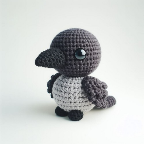 Crochet Baby Raven Amigurumi Idea - All Crafts