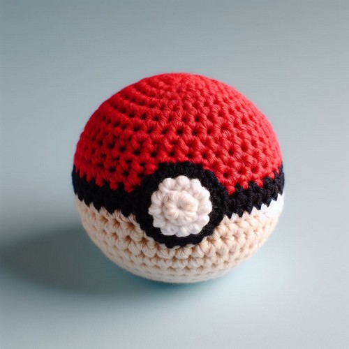 Crochet Pokeball Amigurumi Idea - All Crafts