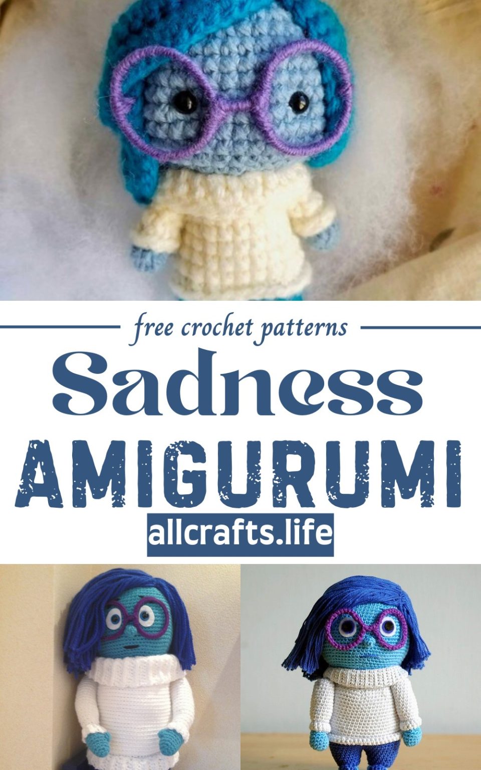 Crochet Sadness Amigurumi Patterns For Adding To Your Amigurumi ...