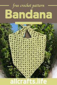 Crochet Granny Square Triangle Bandana Pattern - All Crafts