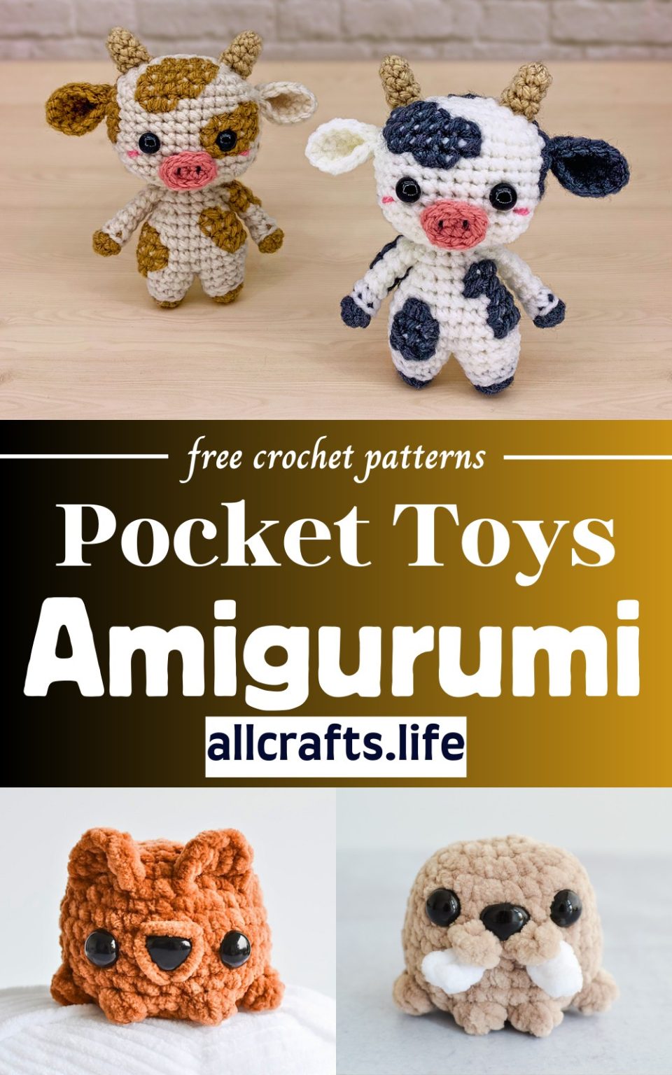 Crochet Pocket Toy Amigurumi Patterns (The Cutest Companions Ever ...