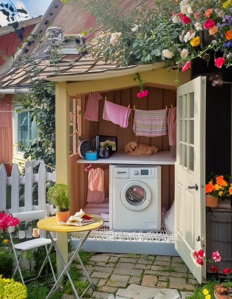10 Stylizing Outdoor Laundry Room Ideas - All Crafts