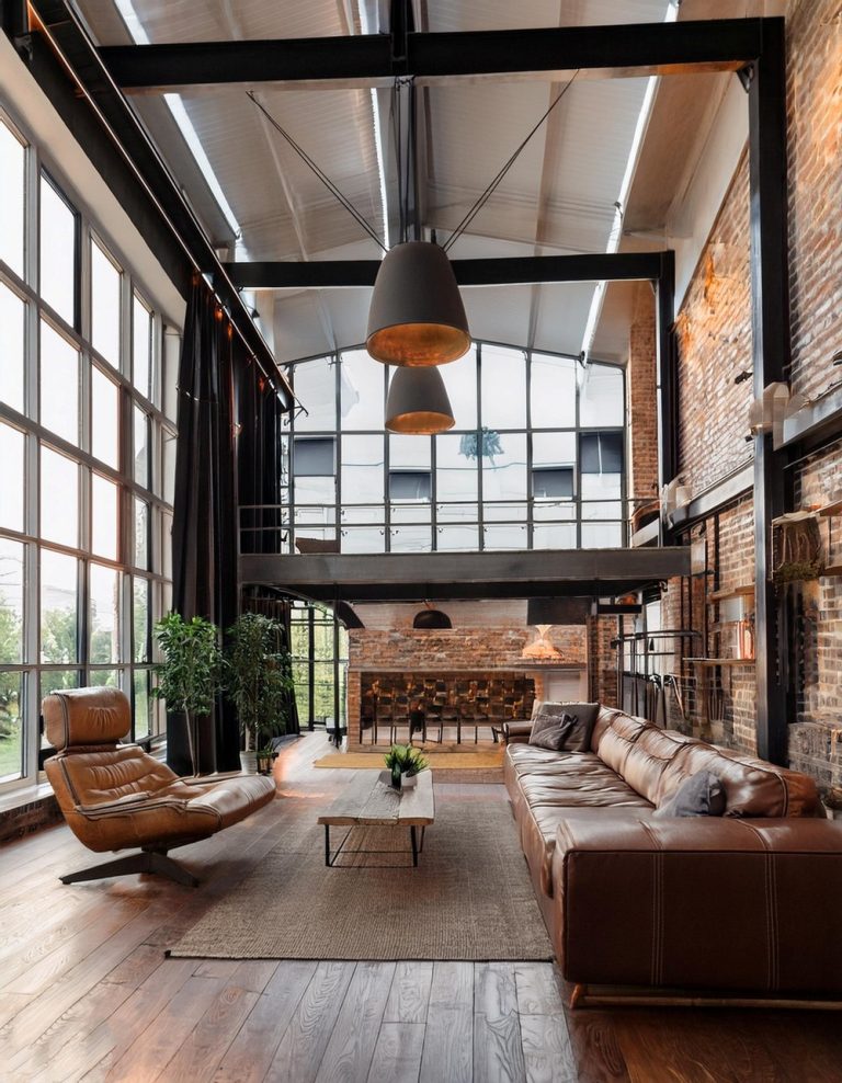 10 High Ceiling Modern Living Room Ideas - All Crafts