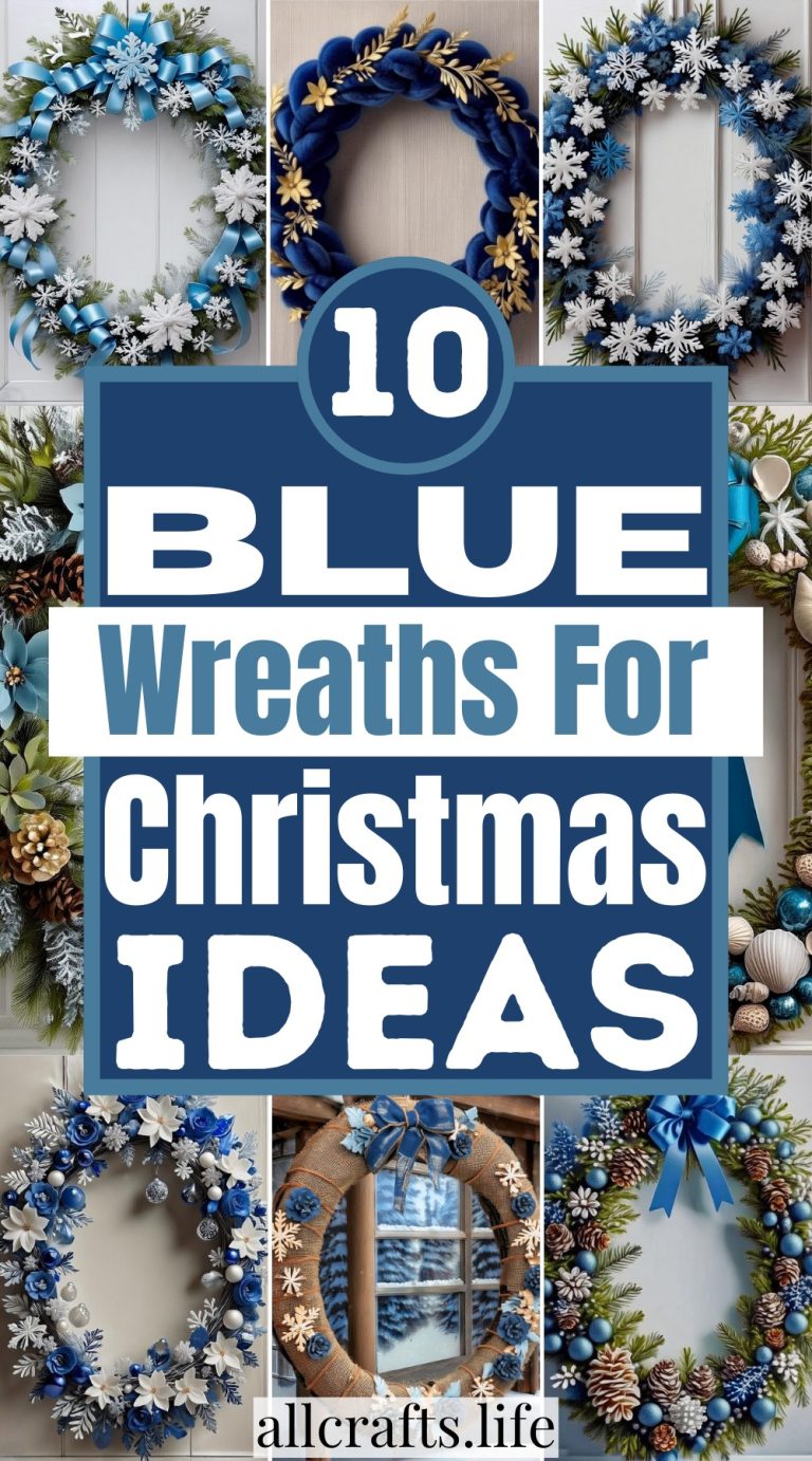 10 Adorable Blue Wreaths For Christmas Ideas To Welcome Your Guests ...