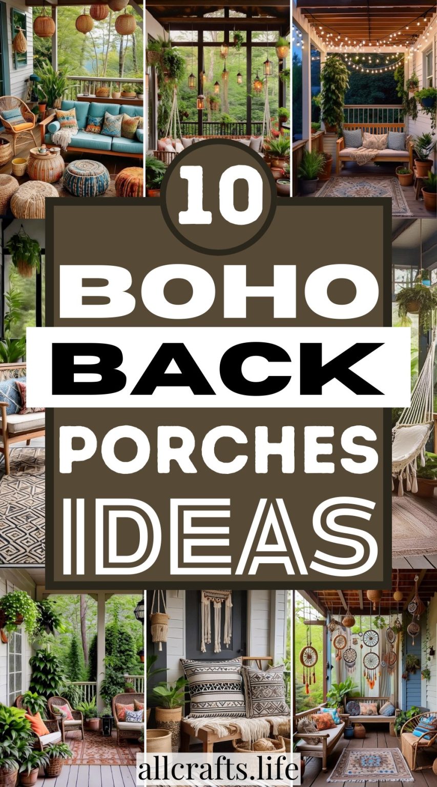 10 Stylizing Unique Boho Back Porches Ideas - All Crafts