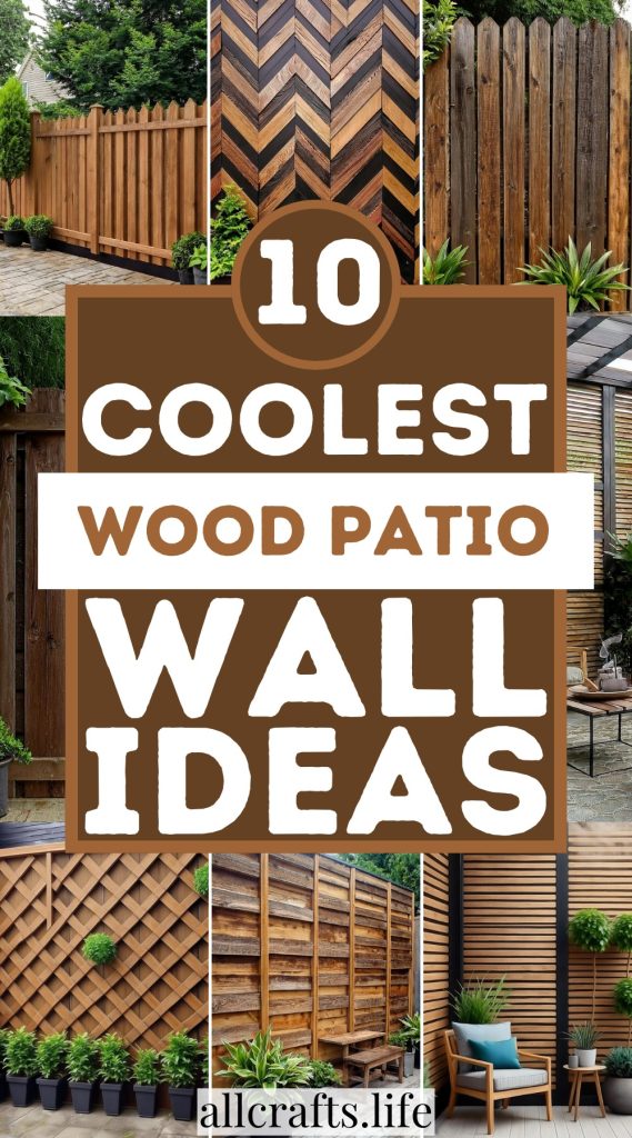 10 Coolest Wood Patio Wall Ideas To Add A Stylization Effect - All Crafts