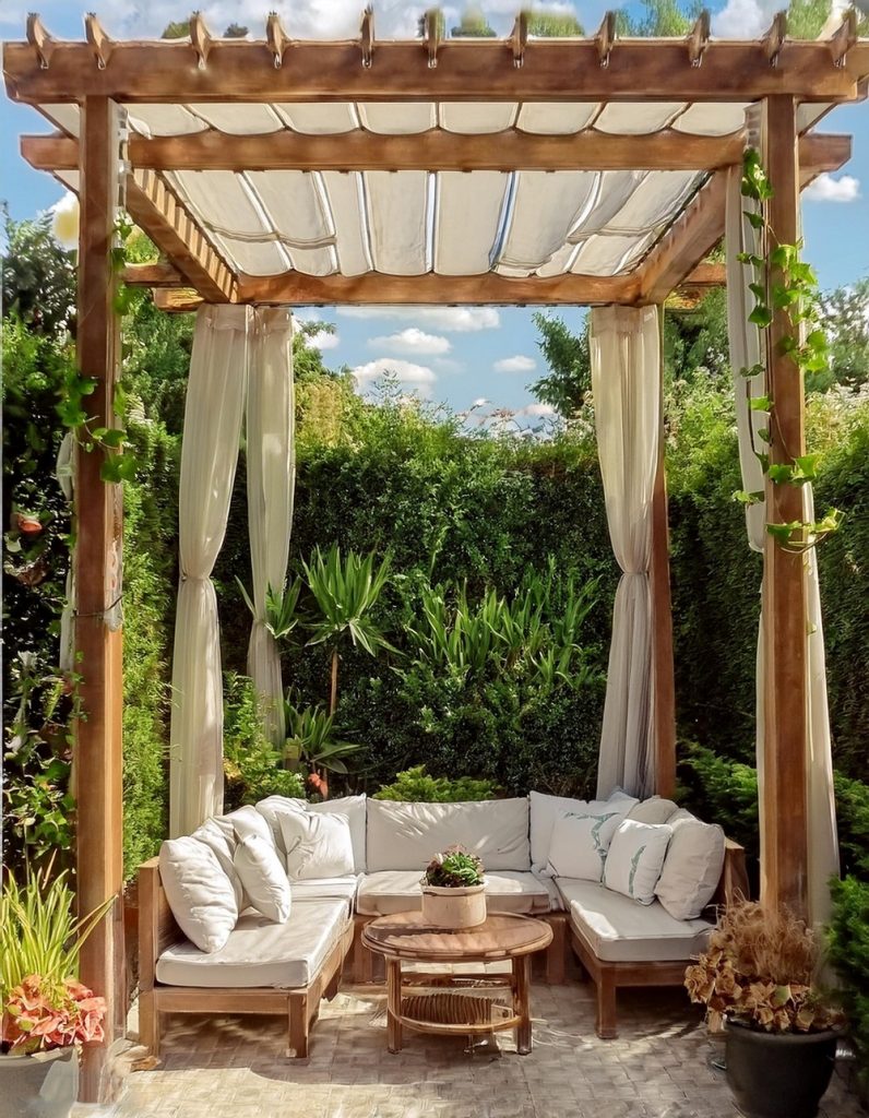10 Beautiful Corner Pergola Ideas For Your Front Yard - All Crafts