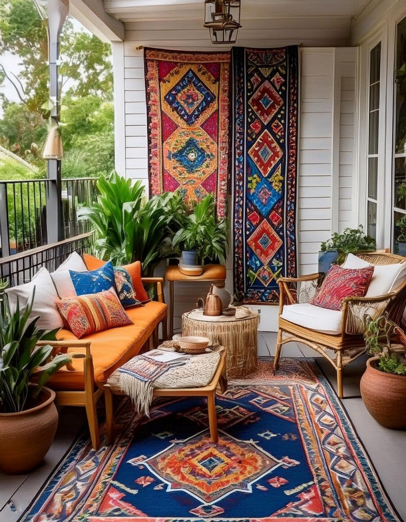 10 Stylizing Unique Boho Back Porches Ideas - All Crafts