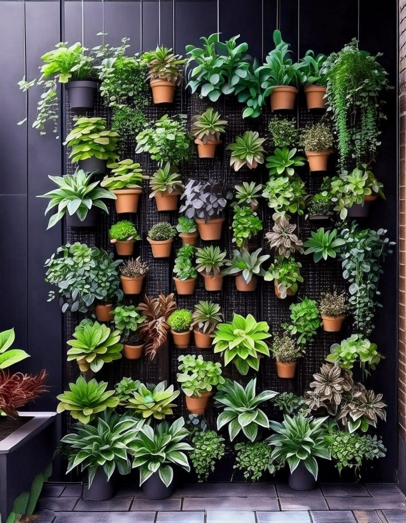 10 Beautiful Patio Wall Garden Ideas - All Crafts