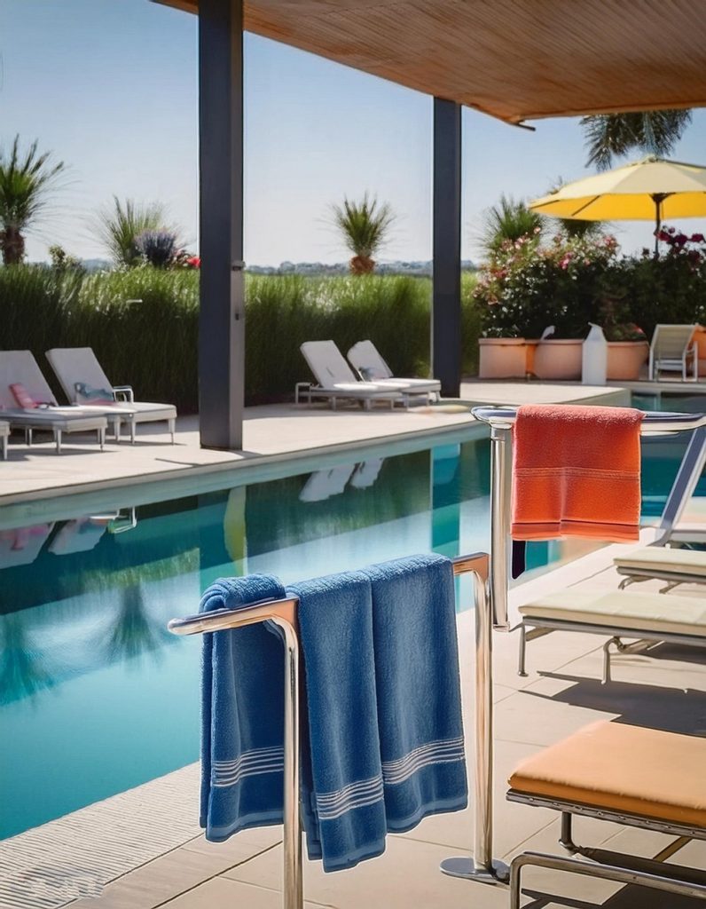 10 Super Cool Looking Useful Pool Towel Rack Ideas - All Crafts