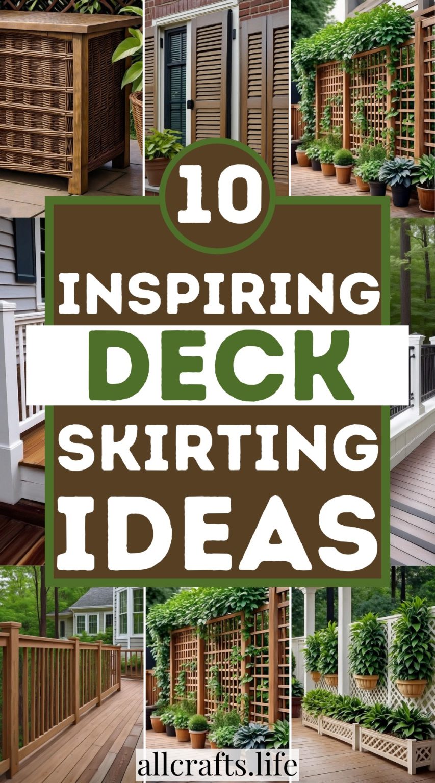 10 Inspiring Deck Skirting Ideas With Green Element - All Crafts