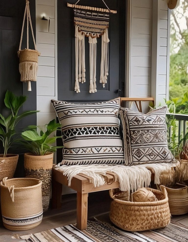 10 Stylizing Unique Boho Back Porches Ideas - All Crafts