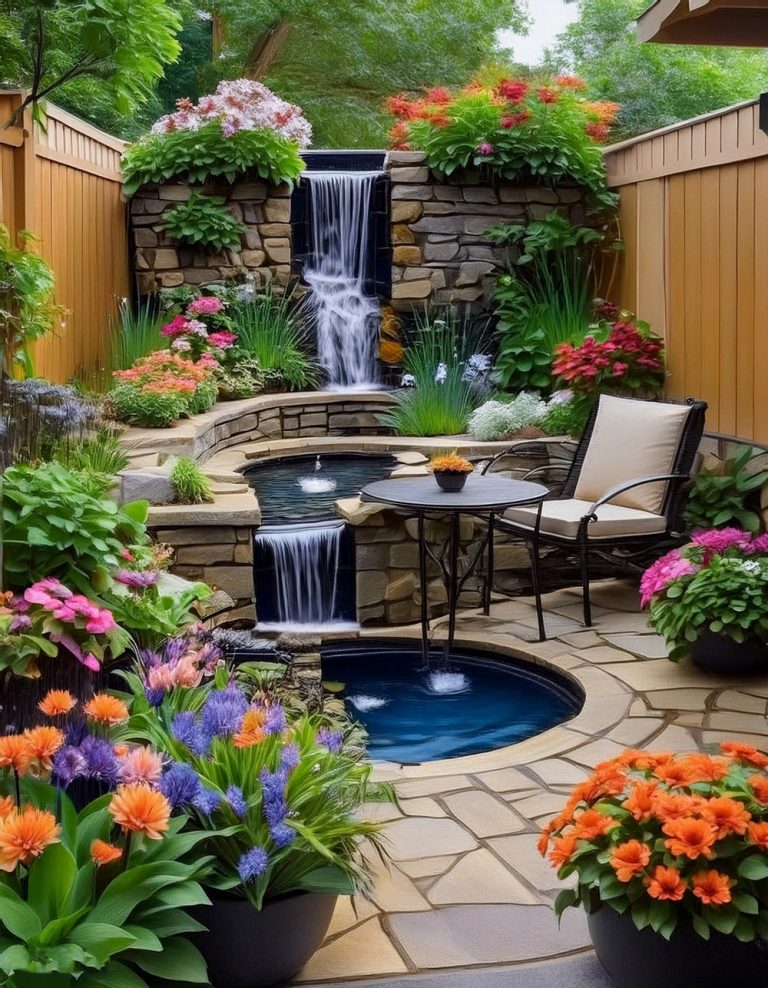10 Super Unique Small Garden Waterfall Ideas - All Crafts
