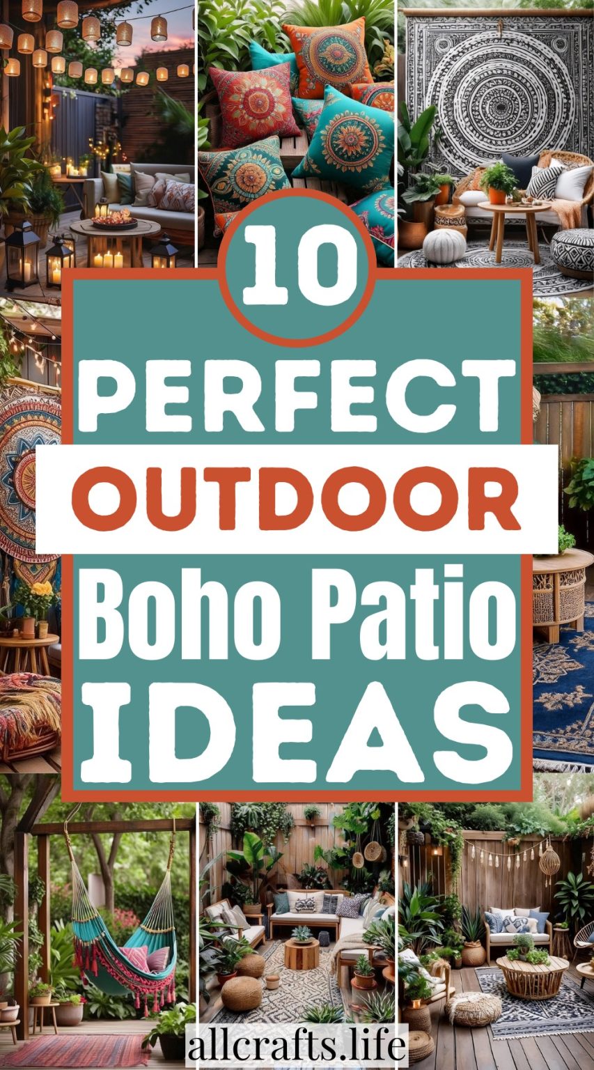 10 Perfect Classic Style Outdoor Boho Patio Ideas - All Crafts