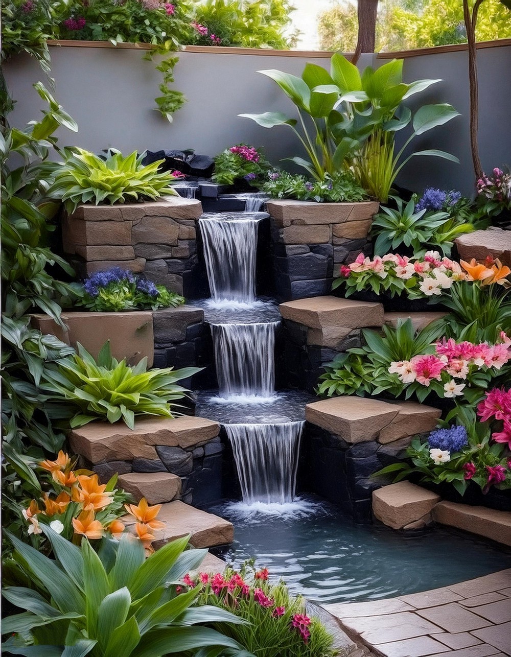 10 Super Unique Small Garden Waterfall Ideas All Crafts