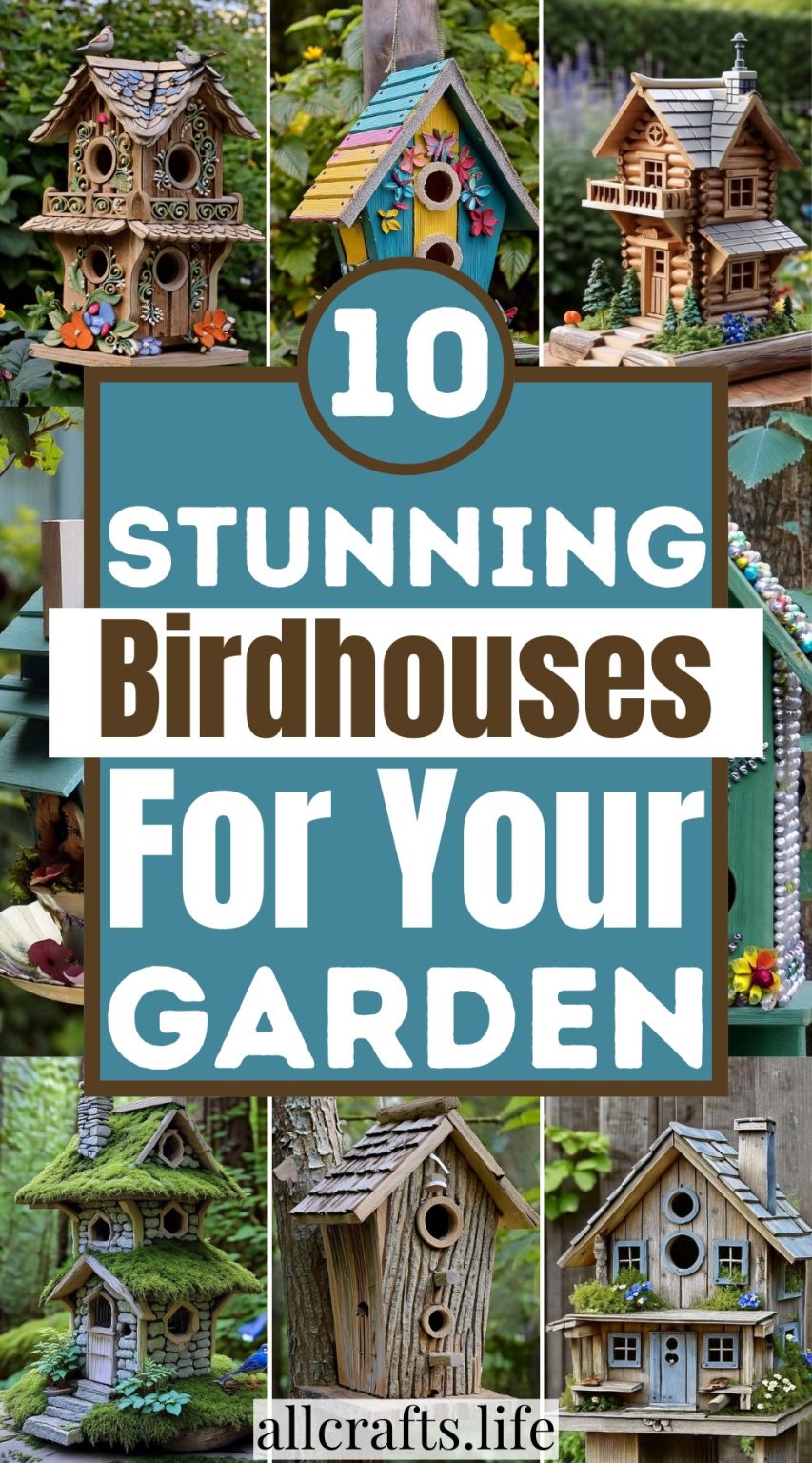 10 Stunning Birdhouses Ideas For Your Garden - All Crafts