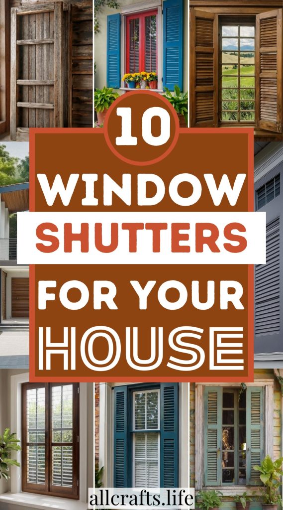 10 Unique & Cheaper Window Shutters Ideas For Your House - All Crafts