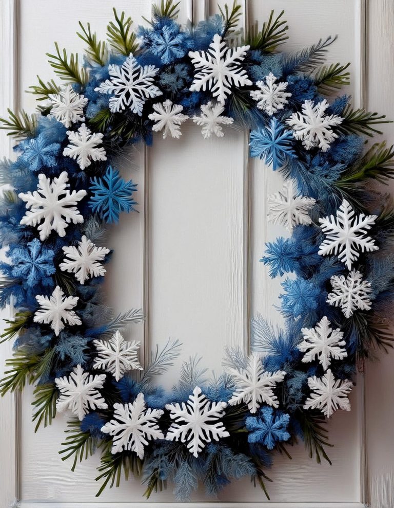 10 Adorable Blue Wreaths For Christmas Ideas To Welcome Your Guests ...