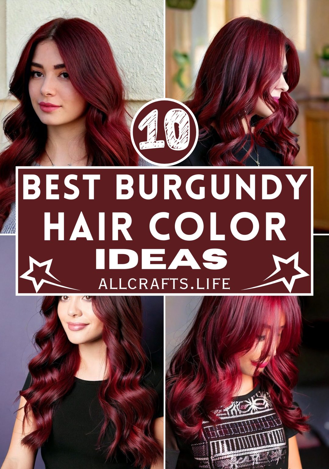 10 Stylish Burgundy Hair Color Ideas For Any Occasion - All Crafts