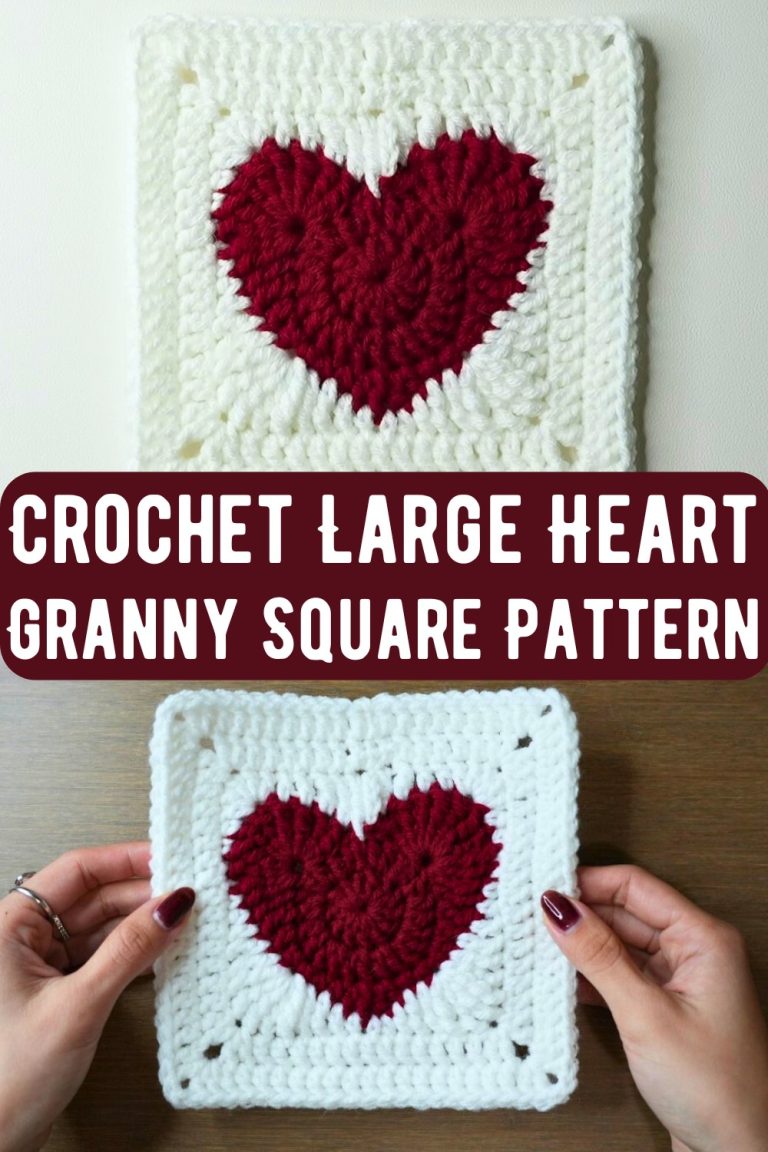 Crochet Heart Granny Square Patterns For Lovely Accessories - All Crafts