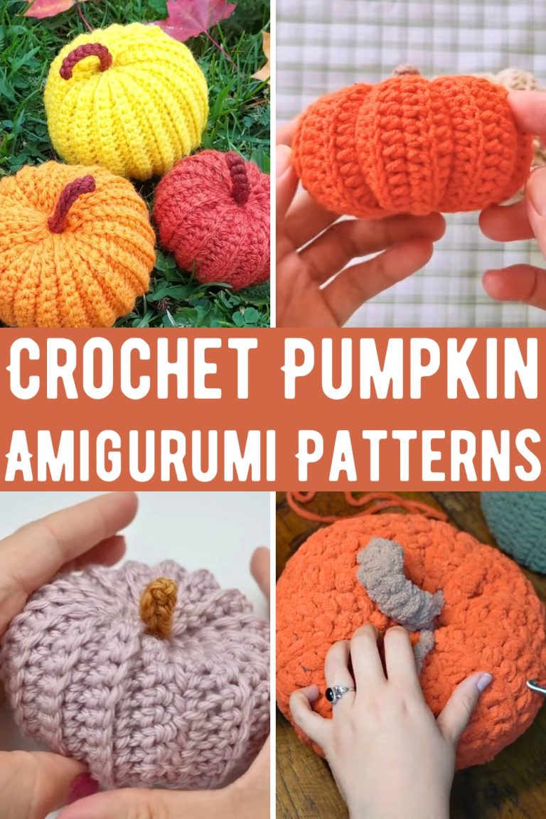 4 Adorable Handmade Crochet Pumpkin Amigurumi Patterns For Fall - All ...