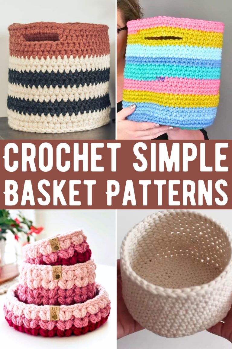 Crochet Simple Basket Patterns For Stylish Storage - All Crafts