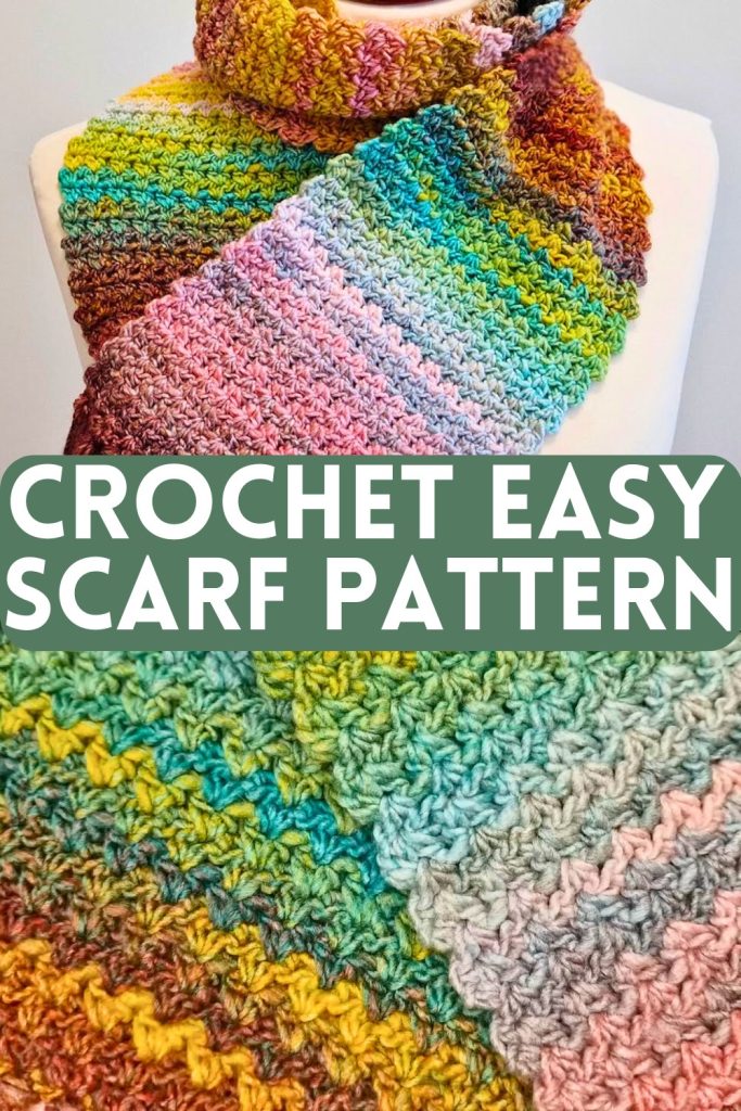 Nicely Textured Crochet Scarf Patterns With Colorful Designs - All Crafts