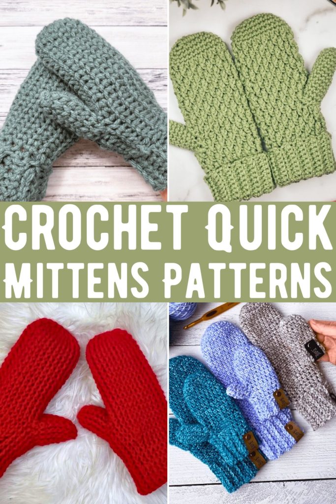 Adorable Textured Crochet Mittens Patterns - All Crafts
