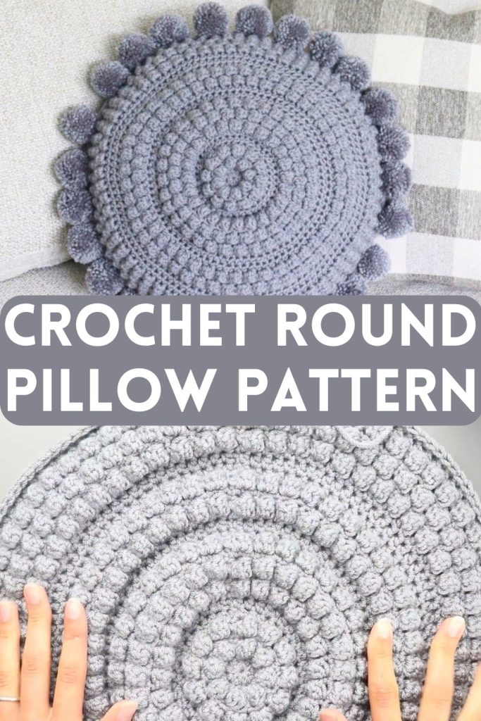 Crochet Round Pillow Patterns For Modern Living Rooms - All Crafts
