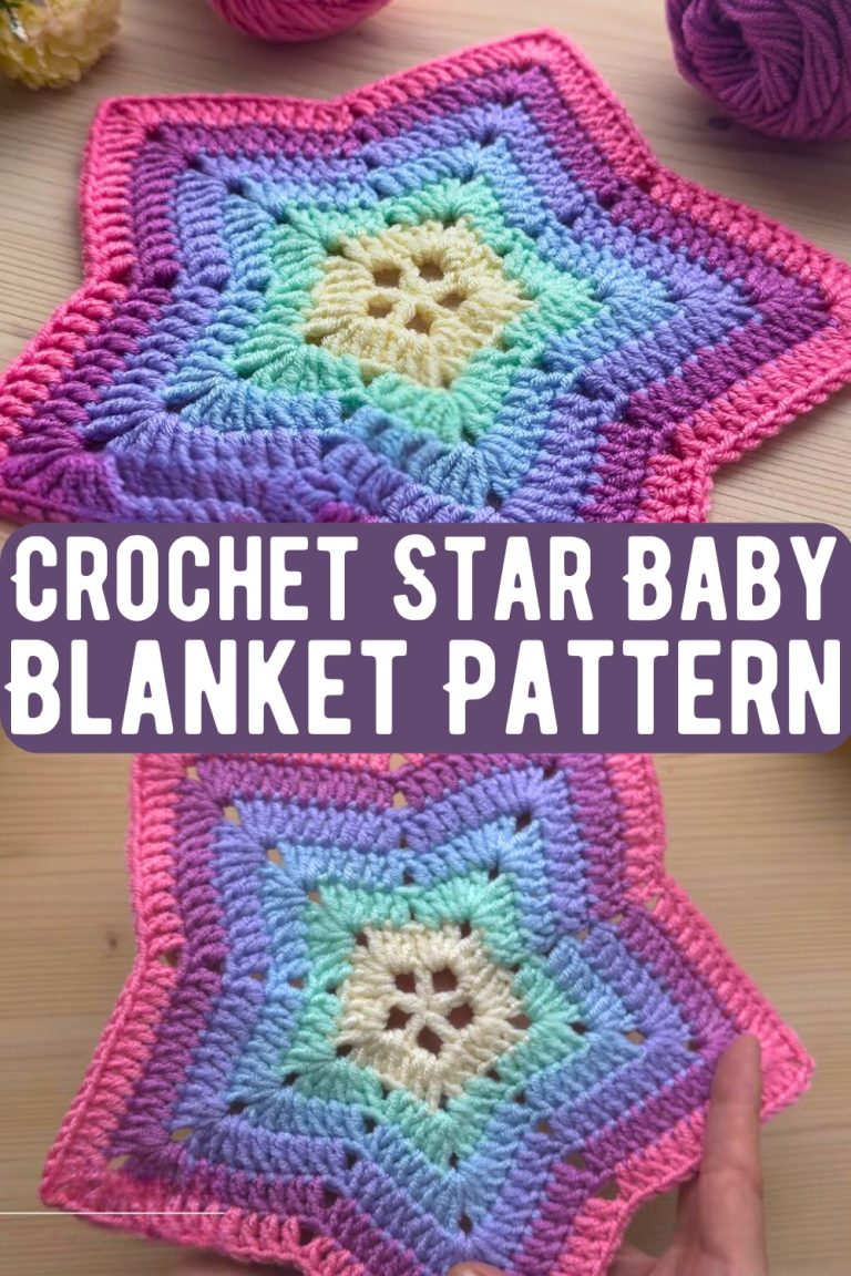 Colorful Crochet Star Blanket Patterns For Geometric Charm - All Crafts